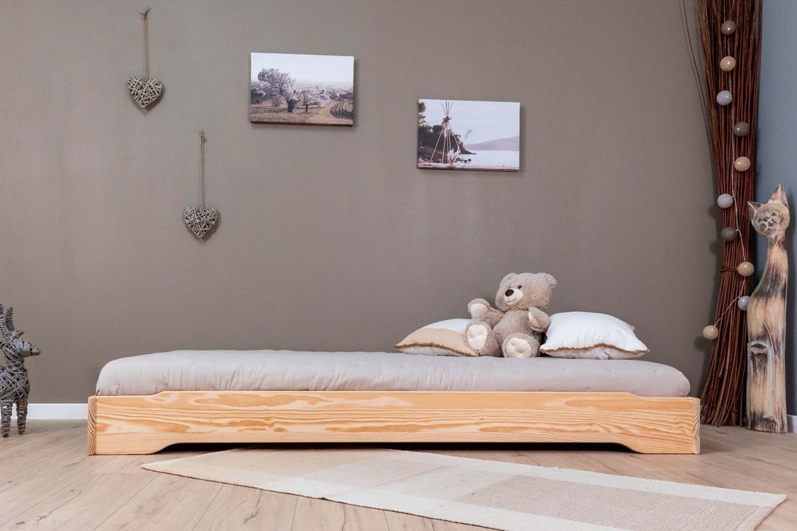 Lit empilable Montessori OSCAR Couleur Bois naturel