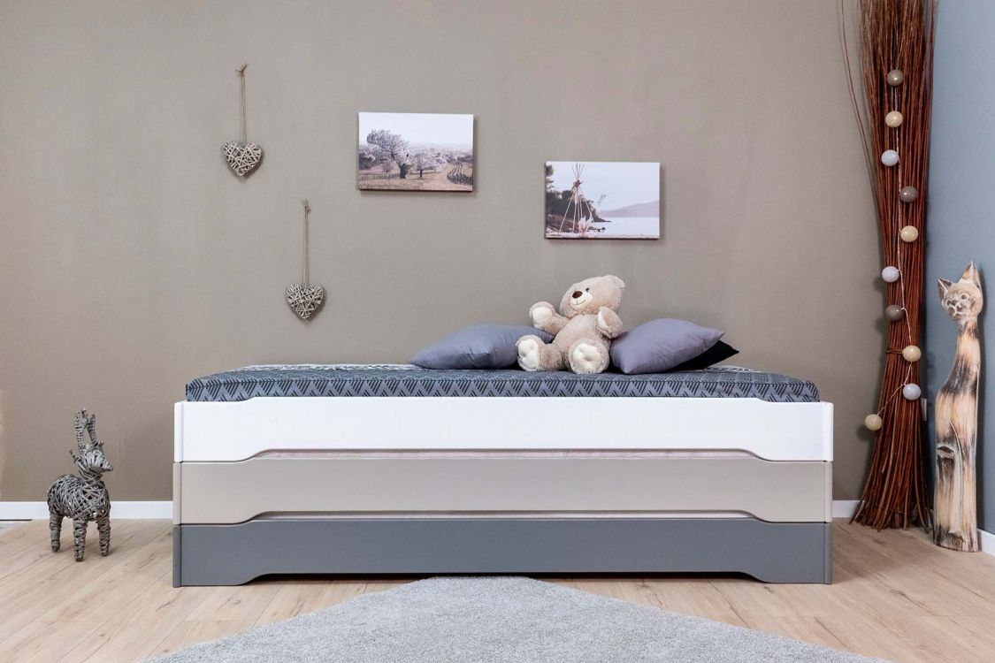 Lit empilable Montessori OSCAR Couleur Bois naturel